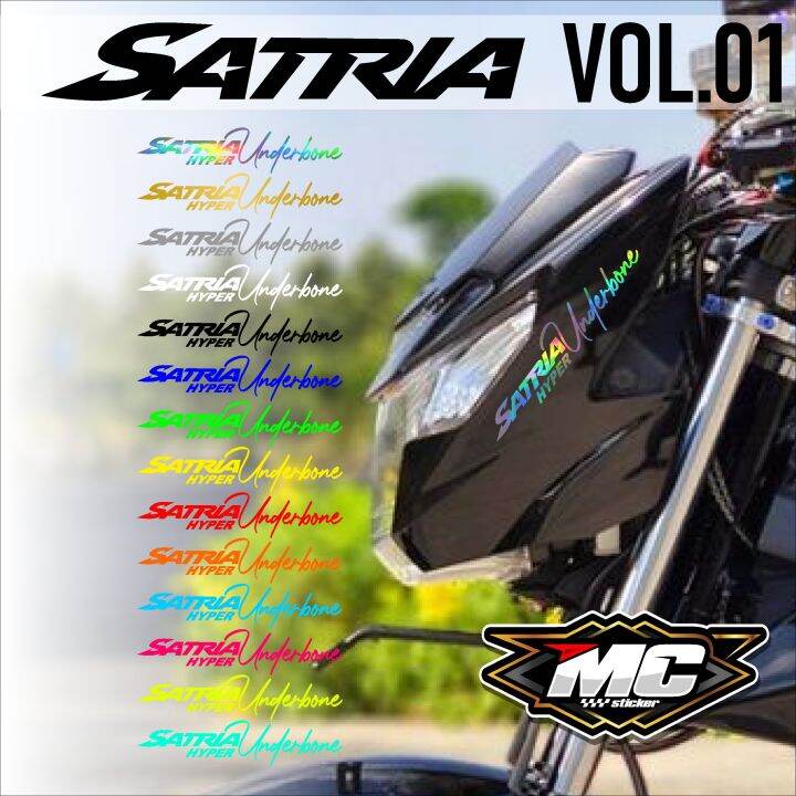 Stiker Cutting SATRIA - Aksesoris Motor Sticker Lis Variasi Suzuki ...