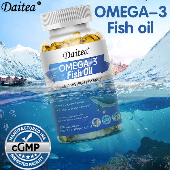 DAITEAomega-3 fish oil capsules are rich in DHA and EPA, which can ...