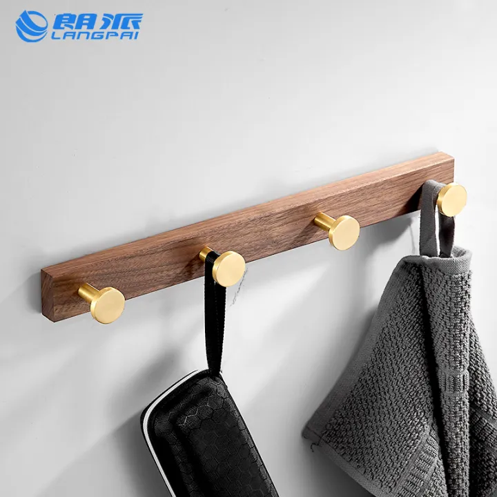Lang Pai Light and Luxury Solid Wood Clothes Hook Wall Hanging Clothes ...