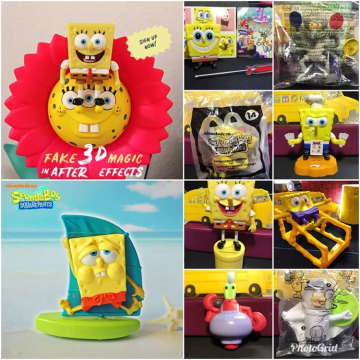 McDonald's Burger King KFC SpongeBob Paidaxing Squidward Tentacles Crab ...