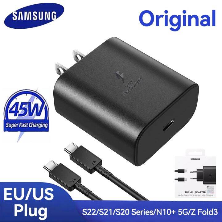 Digital KK ‖ Samsung S22 Ultra Usb Type C 45w Original Super Fast Charge Charger PD Wall Power ...
