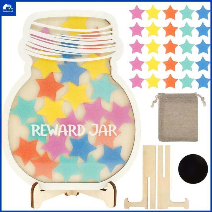 Reward Jar Kit Wooden Positive Behavior Jar Personalized Star Incentive ...