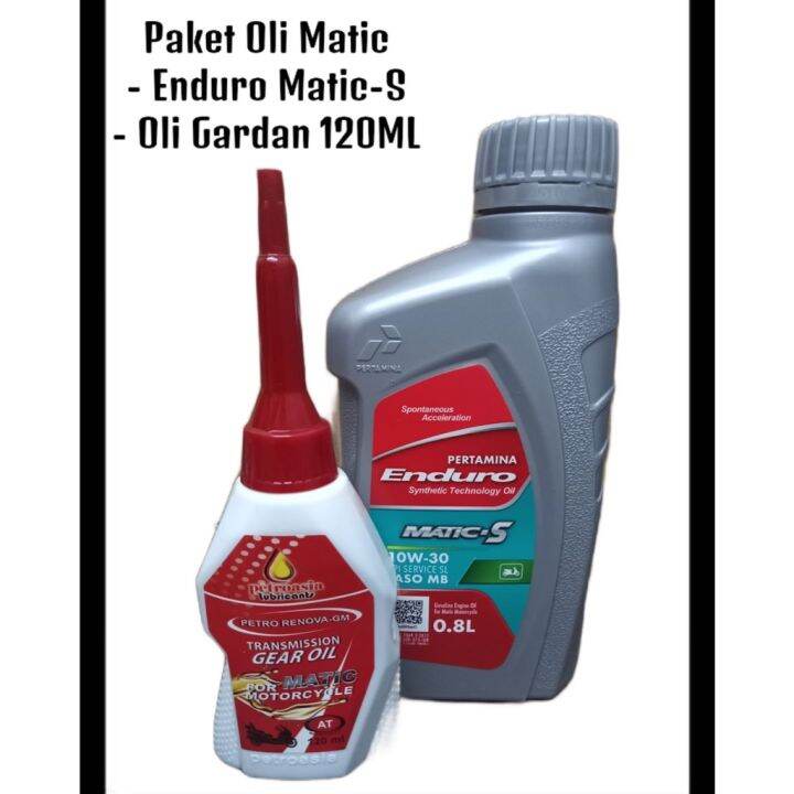 PAKET OLI MATIC / ENDURO MATIC-S 10W-30 0.8LT + OLI GEAR PETROASIA ...
