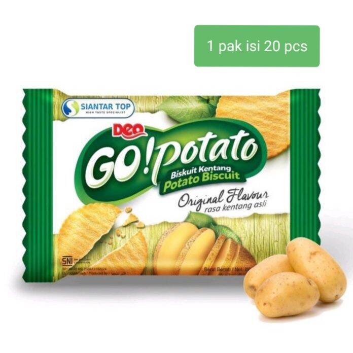 Go Potato Biskuit Kentang 1 pack isi 20 pcs | Lazada Indonesia