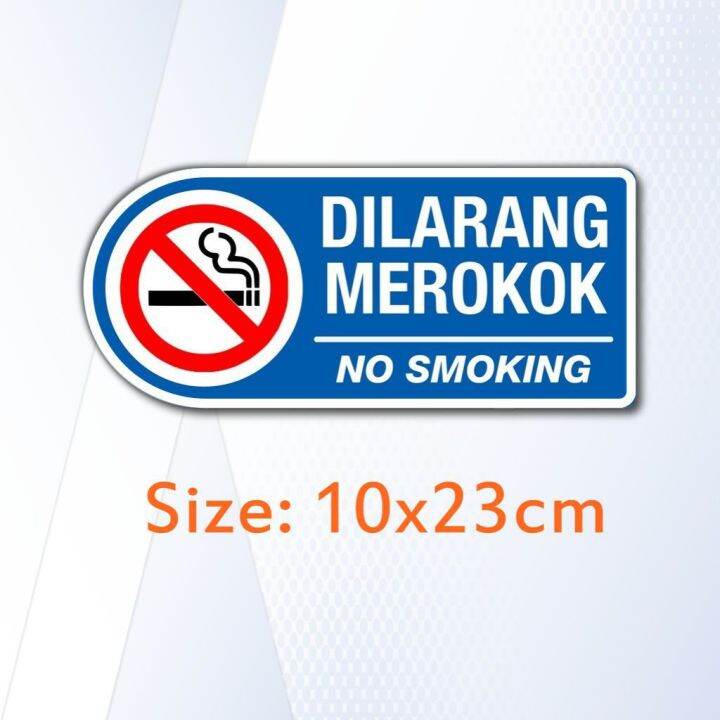DS Signage Rambu Dilarang Merokok No Smoking PVC Tebal 5mm DheaShop ...