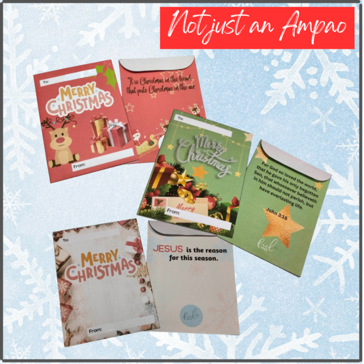Fiel Prints Christmas Money Envelope (Ampao), 3 designs to choose from ...
