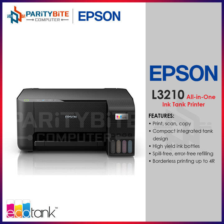 Epson EcoTank L3210 A4 All-in-One Ink Tank Printer Brand New | Lazada PH