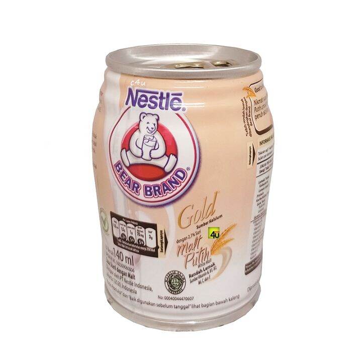 Bear Brand GOLD - WHITE MALT Susu Steril Rendah Lemak - 140ml | Lazada Indonesia