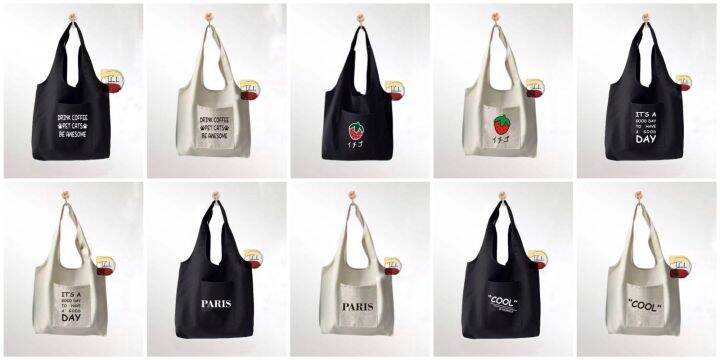 TOKOCHI - BISA COD - TOTEBAG AESTHETIC KOREA - TOTEBAG KANVAS - TOTEBAG ...