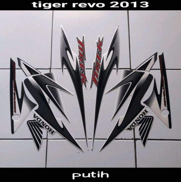 STICKER STRIPING FULL SET LIS LIST BODY MOTOR HONDA TIGER REVO TAHUN ...
