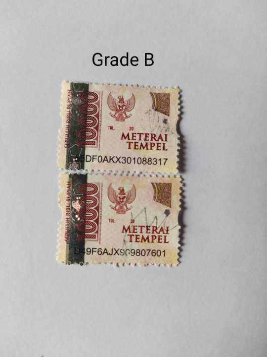 Materai 10000 Grade B (10 pcs) | Lazada Indonesia