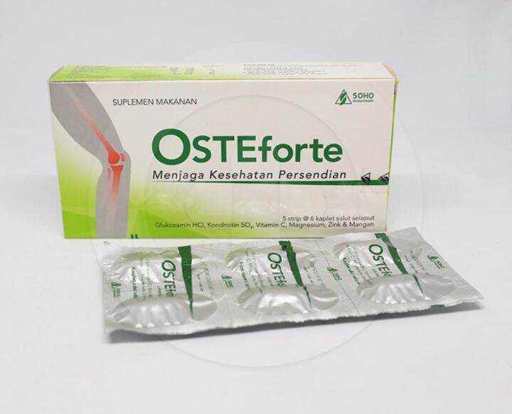 OSTE FORTE TABLET MULTIVITAMIN SENDI OTOT TULANG PER STRIP 6S | Lazada ...