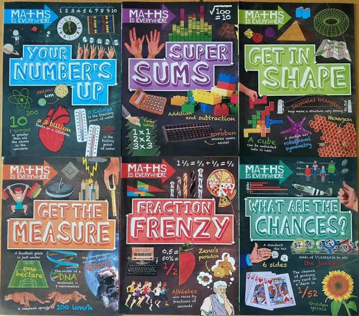Maths Is Everywhere 6 books set English Education book for children 8 ...