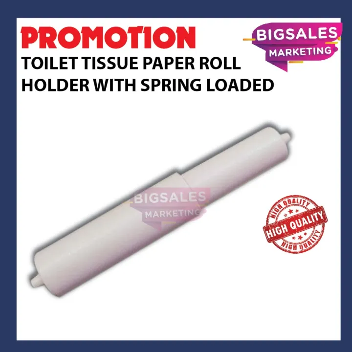 BIGSALES White PVC Toilet Tissue Paper Roll Spindle Holder Shaft with ...