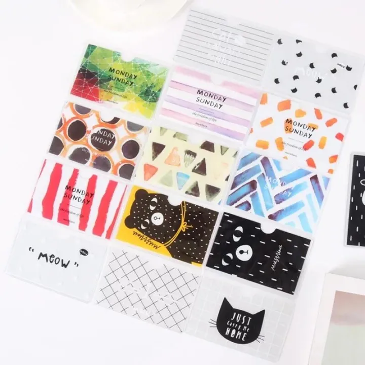 Transparent Double Layer PVC Card Cover Bus Bank Id Card Case Holder ...