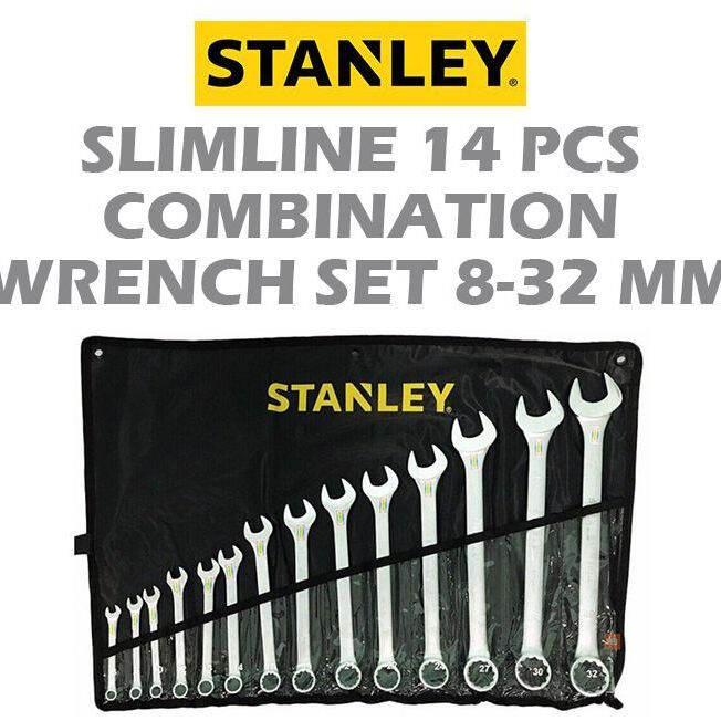 Stanley STMT80944-8 SLIMLINE 14PCS COMBINATION WRENCH SET 8 - 32MM | Lazada