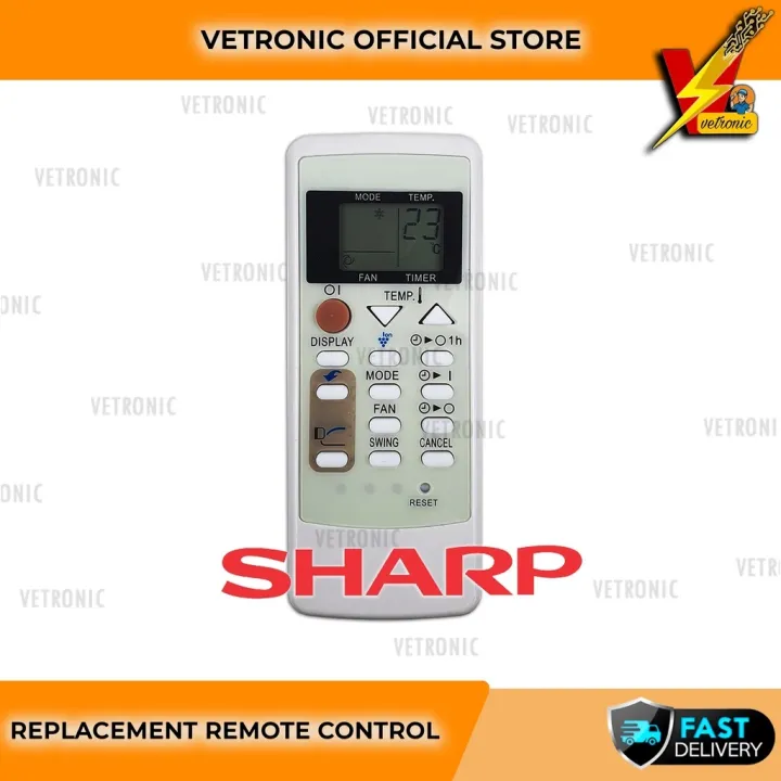 Sharp Air Cond Remote Control Replacement Ion Aircond | Lazada