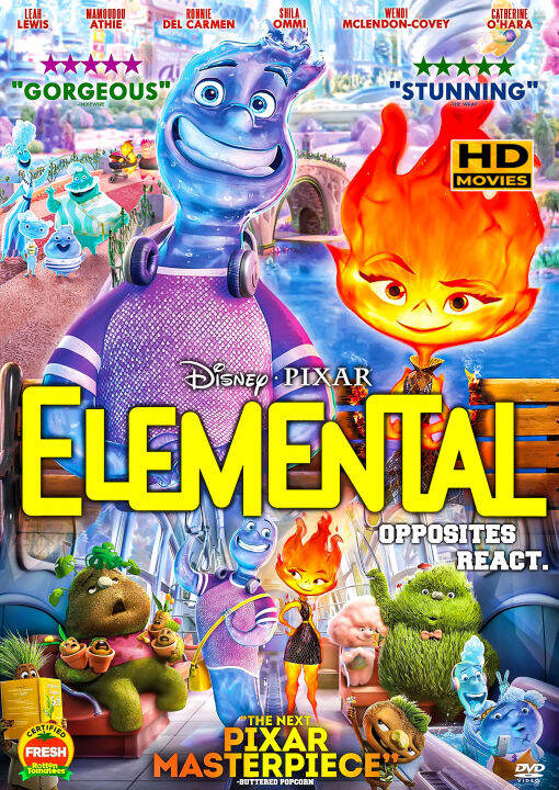 DVD Elemental Cartoon -f038 | Lazada