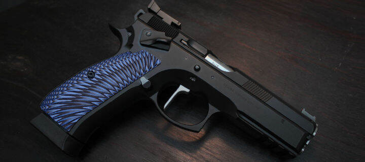 Guuun Left Hand 1911 Grips G10 Full Size M1911 ด้ามปืน Ambi Safety Cut ...