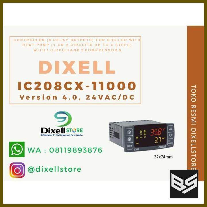 CONTROLLER DIXELL IC208CX-11000 VER.4.0 , 24VAC/DC - BIMASAKTI7 ...