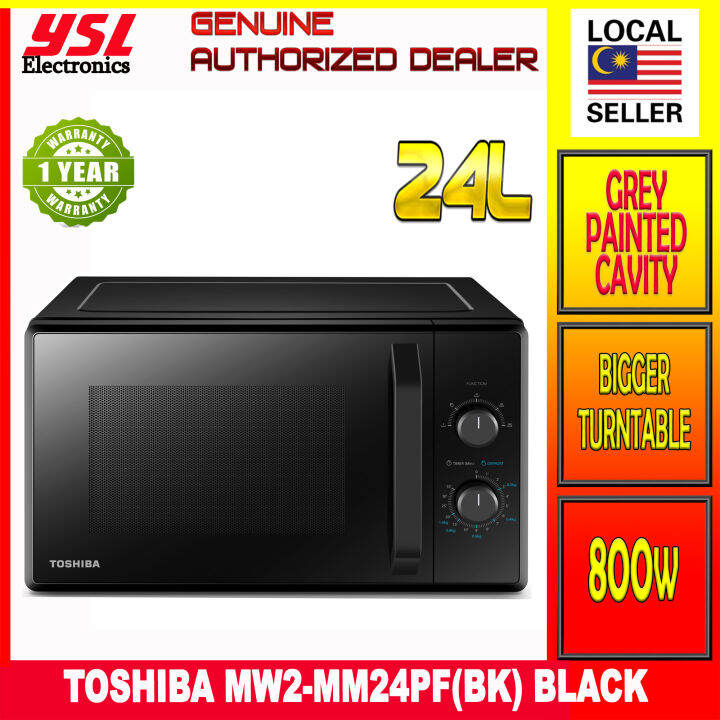 TOSHIBA MW2-MM24PF(BK) SOLO MICROWAVE OVEN WITH 10 AUTO COOKING ...