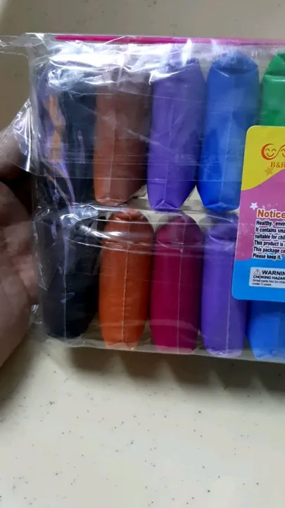 Ultralight Bouncing Clay 6D 24 pcs./pack with 3 pcs. carving tools ...