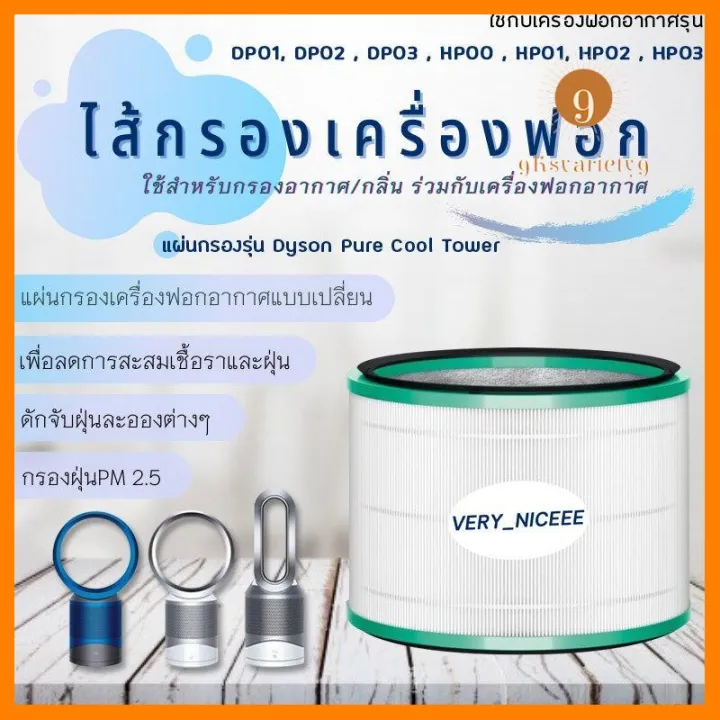 โปรโมชั่นสุดคุ้ม โค้งสุดท้าย ไส้กรองเครื่องฟอกอากาศ ไส้กรองพัดลมฟอกอากาศ Dyson Pure Cool Link ...