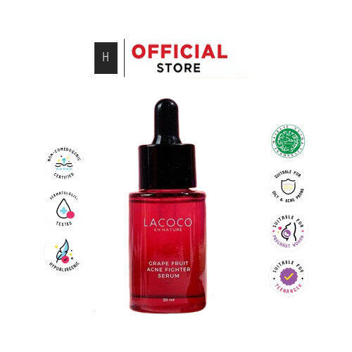 Lacoco Grape Fruit Acne Fighter Serum 20 ML | Lazada Indonesia