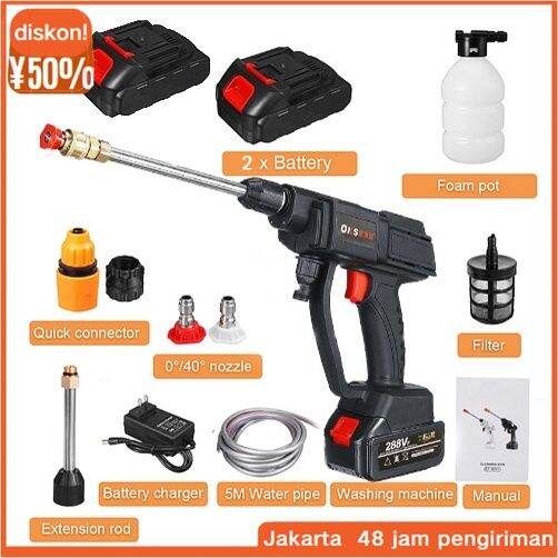 Jet cleaner / jet cleaner Baterai 288 volt / Alat Cuci Mobil cuci motor ...