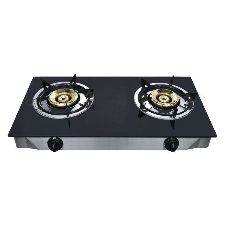Tempered Glass Gas Stove Build In Table Top with 2 Burner Stove Cooker ...