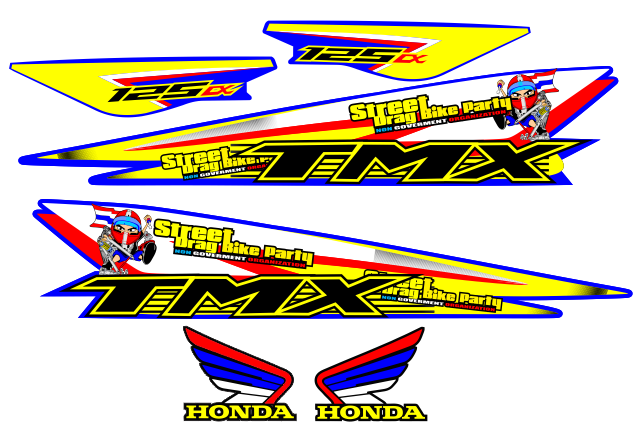 HONDA TMX 125 ALPHA NGO CONCEPT DECALS | Lazada PH