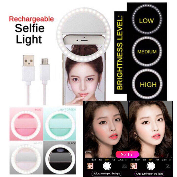 แบบพกพาS Elfieแหวนไฟสำหรับโทรศัพท์แล็ปท็อปS Elfieโคมไฟแบบชาร์จสำหรับ ...