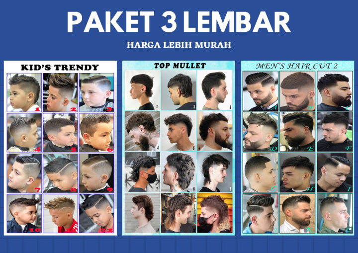 poster pangkas rambut terbaru / model rambut mullet / model rambut anak ...
