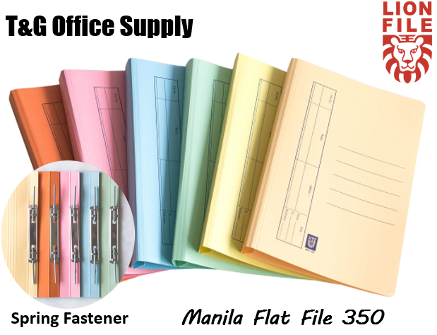 Lionfile Manila Flat File 350 / Spring File / Metal Flat File (Thick ...