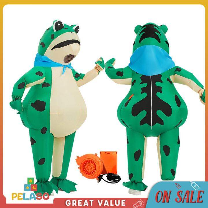 Pelaso Adult Animal Frog Inflatable Costume Halloween Party Cosplay ...