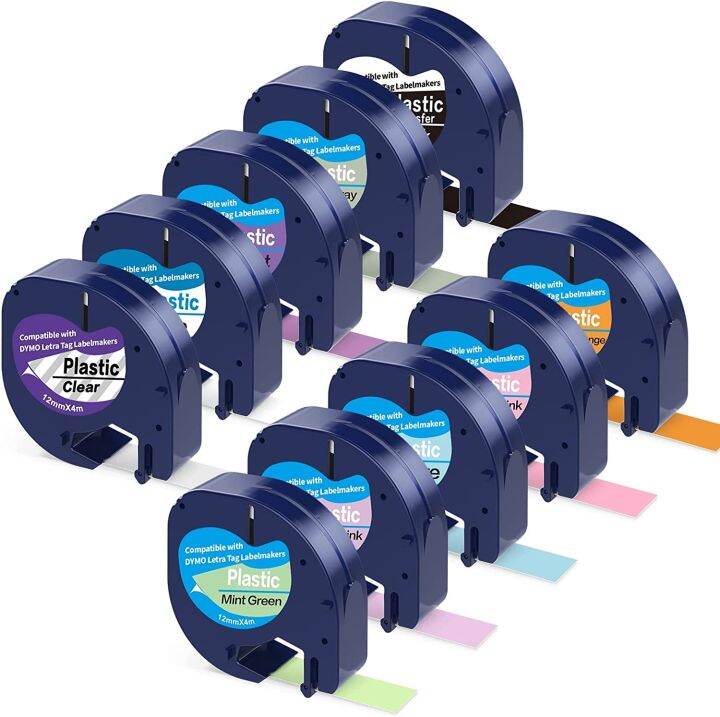 เทปฉลากหลายสีเข้ากันได้กับ Dymo Label Maker Refills สำหรับ Dymo ...