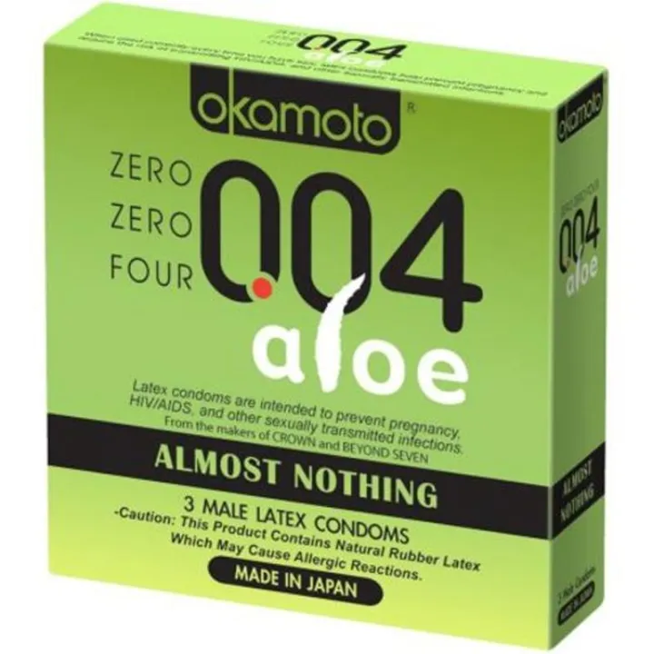 Okamoto 004 Almost Nothing Condom with Aloe 3 Pack | Lazada PH