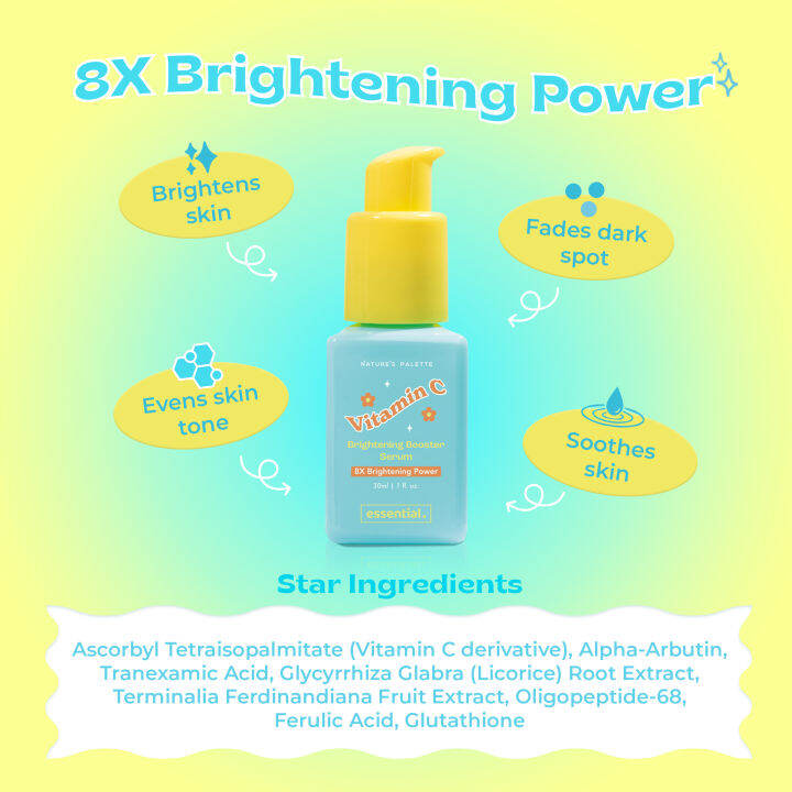 [ESSENTIAL] Vitamin C Brightening Booster Serum | Lazada