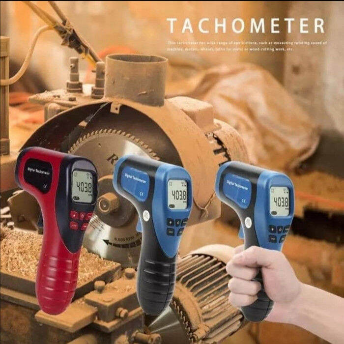 Digital tachometer mesin non kontak model piston/rpm test gauge/alat ...