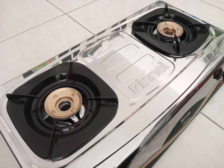 RINNAI RI-522A KOMPOR GAS DUA TUNGKU | KOMPOR GAS RINNAI ORIGINAL ...