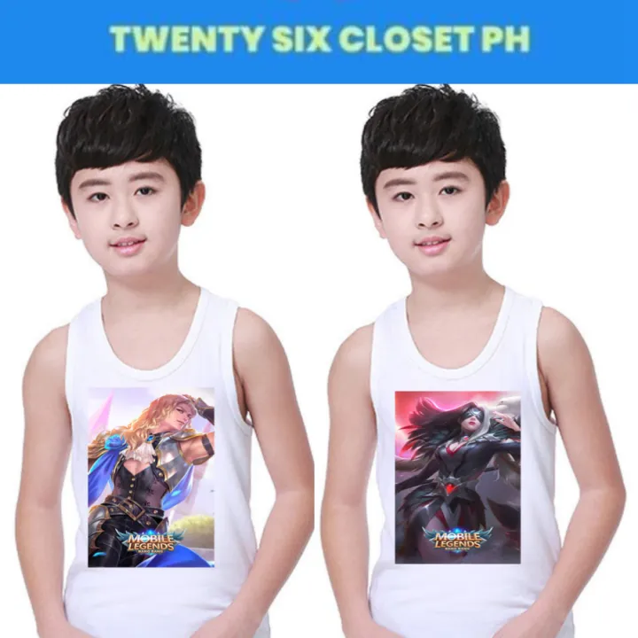 🌟 TSC sando for boys kids Assorted Mobile Legends Printed Sando / Pang ...