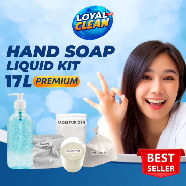 LoyalClean Premium Liquid Hand Soap Kit 17 Liters Yield DIY Scented ...