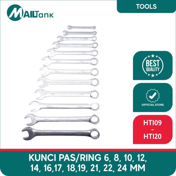 Kunci Ring Pas Set Berbagai Ukuran / Kunci Kombinasi Wrench Multifungsi ...