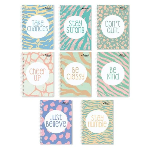 Avanti AnimaLighten Premium Spiral Notebook Set of 8 | Lazada PH