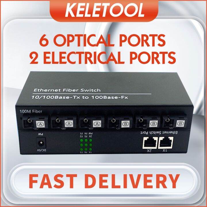 Media Converter Ethernet Fiber Switch Fiber Transceiver Single Mode ...