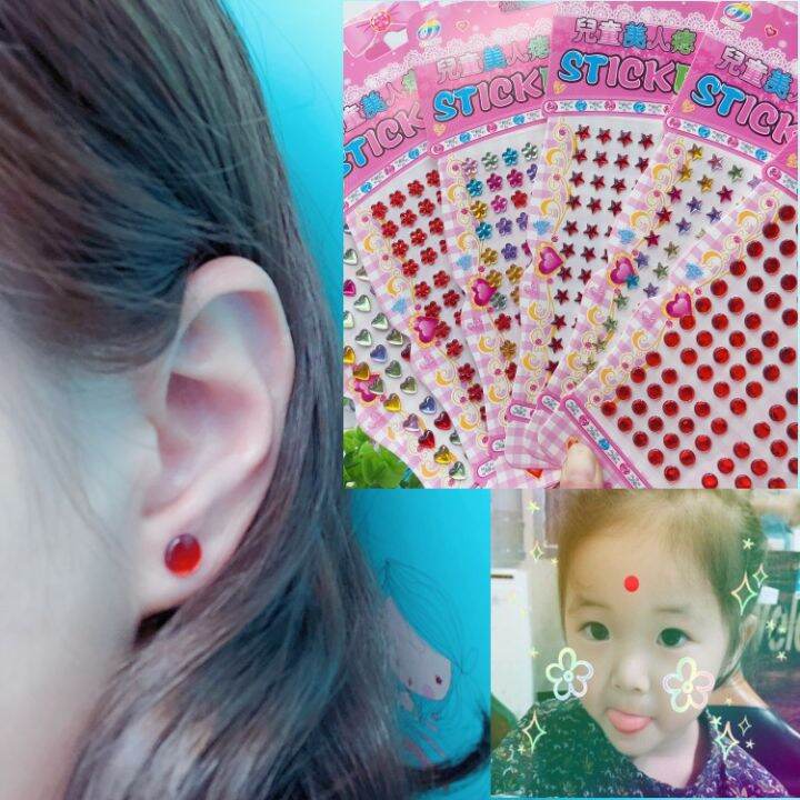Little red dot forehead beauty spot stickers kindergarten children baby ...