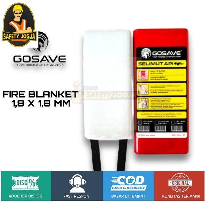 FIRE BLANKET SELIMUT API 1,8 1,8 M WELDING BLANKET GOSAVE EN1869 ...