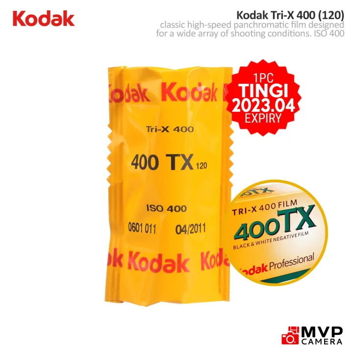 Kodak Tri-X 400 (1 roll) 120 Negative Film TriX MVP CAMERA | Lazada PH