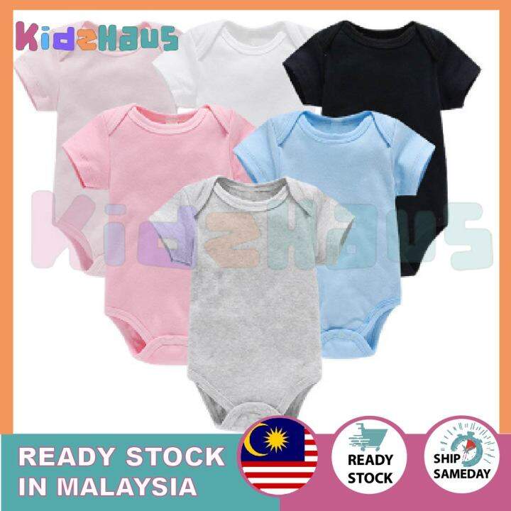 Newborn Solid Color Baby Romper | Baby Summer Clothes | Girl and Boys ...