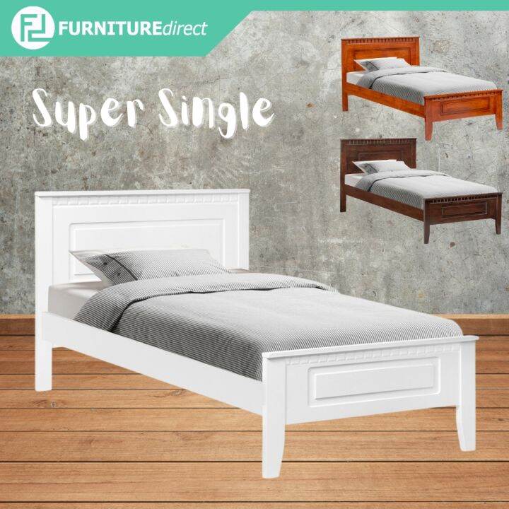 Furniture DIrect EDWIN Super Single wooden Bed Frame katil kayu super ...